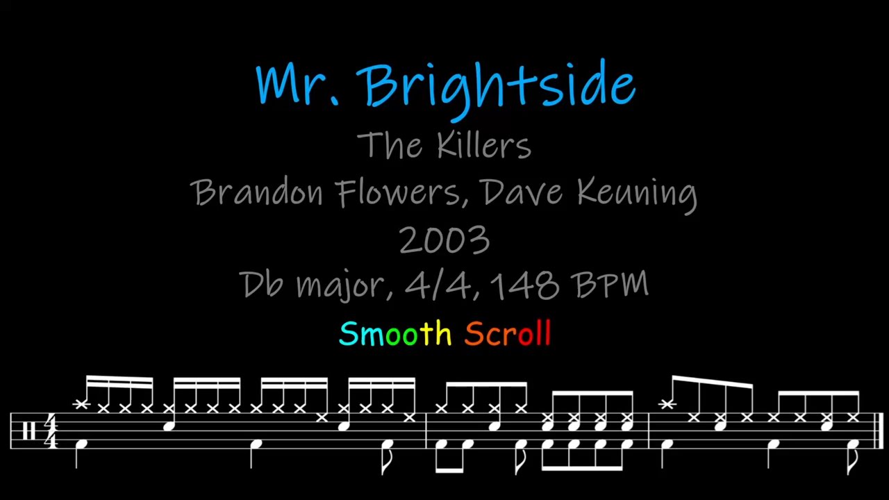 Mr. Brightside, Chords, Lyrics and Timing - YouTube