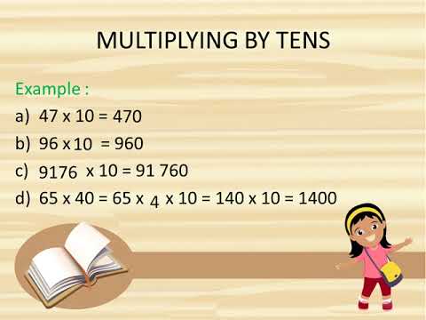MULTIPLYING BY TENS, HUNDREDS OR THOUSANDS - YouTube