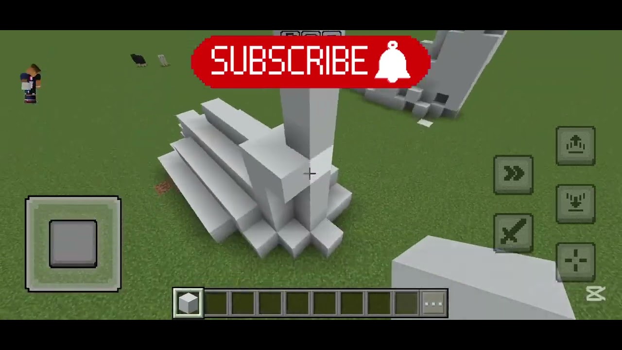 I Built A Ronaldo Sculpture In Minecraft! (part 1) #minecraft - YouTube