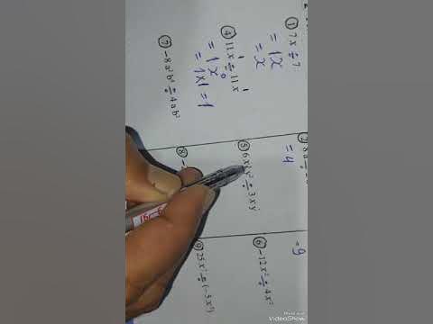 multiplying and dividing algebraic terms 1st prep. - YouTube