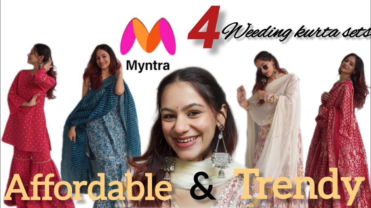 Weeding outfits from myntra😍| Trendy & Affordable outfits | Myntra hual ...