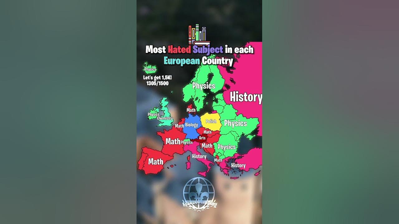 Most Hated Subject In Each European Country history geography most-hated-subject-in-each-european-country-history-geography