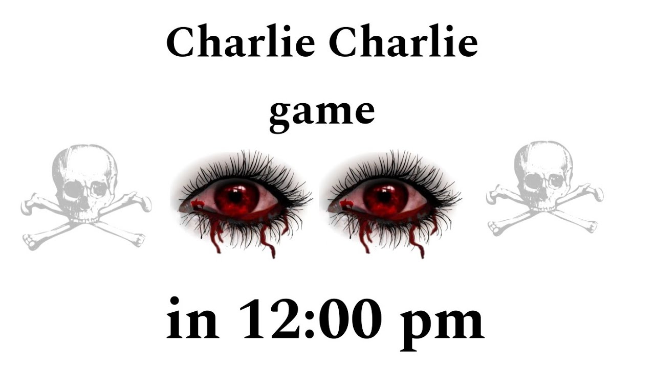 first time Charlie Charlie game for 12:00 pm 👻 - YouTube
