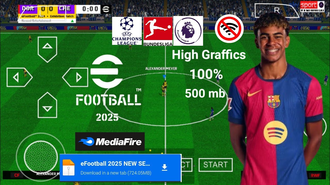 EFOOTBALL PES 2025 PPSSPP Full Update Transfers & Kits 2024/25 Real ...