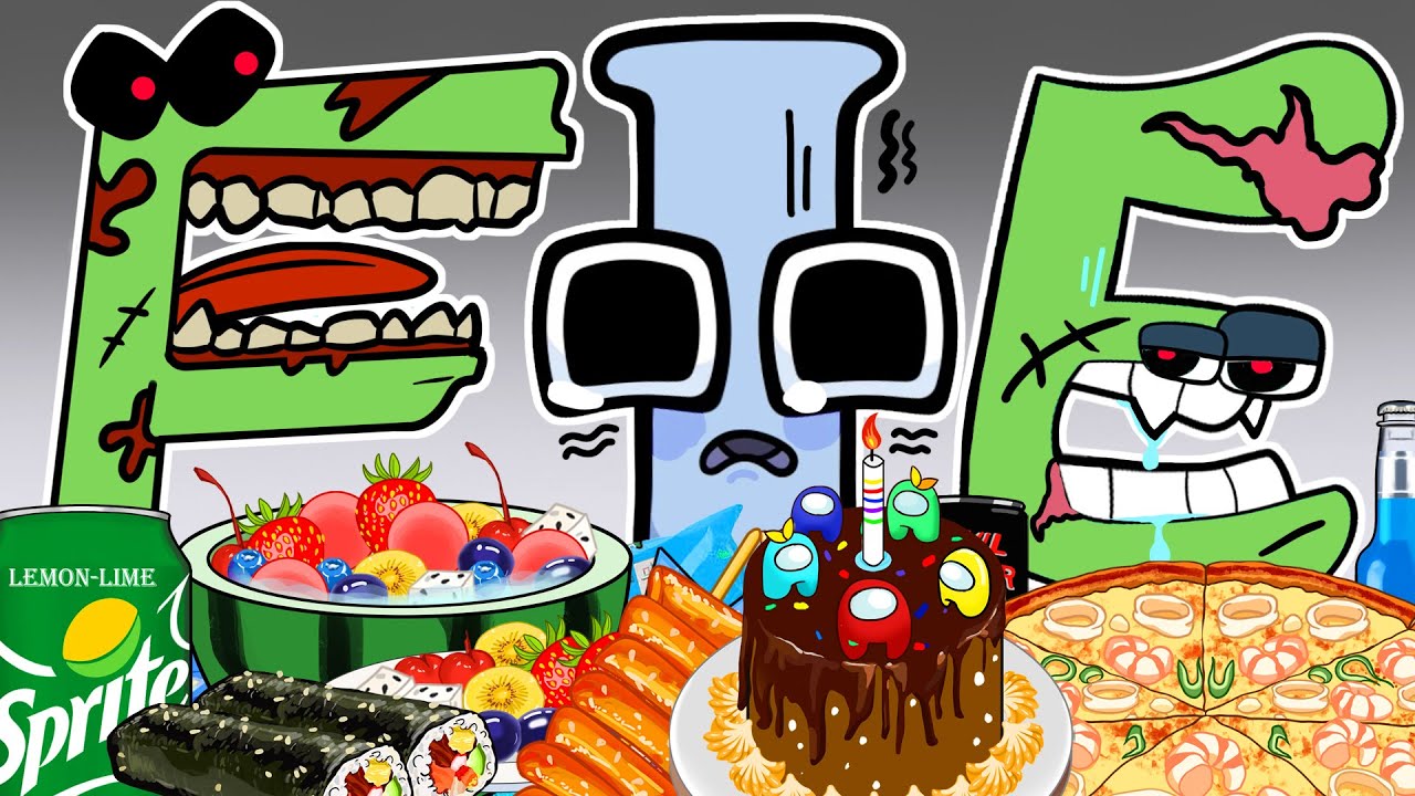 Convenience Store Food MUKBANG F,E,P vs Real Life Humanized Alphabet ...