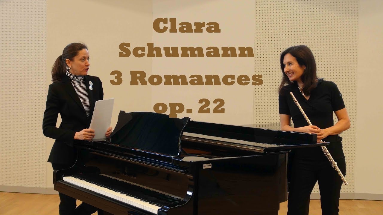 Clara Schumann, Three Romances, Op. 22, flute and piano - YouTube