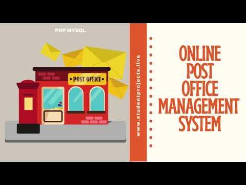 PHP - MySQL Online Post Office Project - YouTube