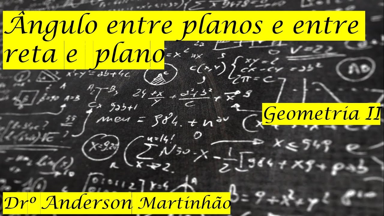 Ângulo entre planos e entre reta e plano - Aula 23 - Geometria II - YouTube