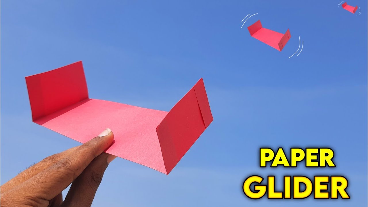 Paper Glider | how to make spinning paper toy | Amazing paper flying ...