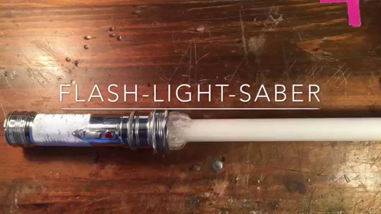 Flashlight lightsabersaber - YouTube