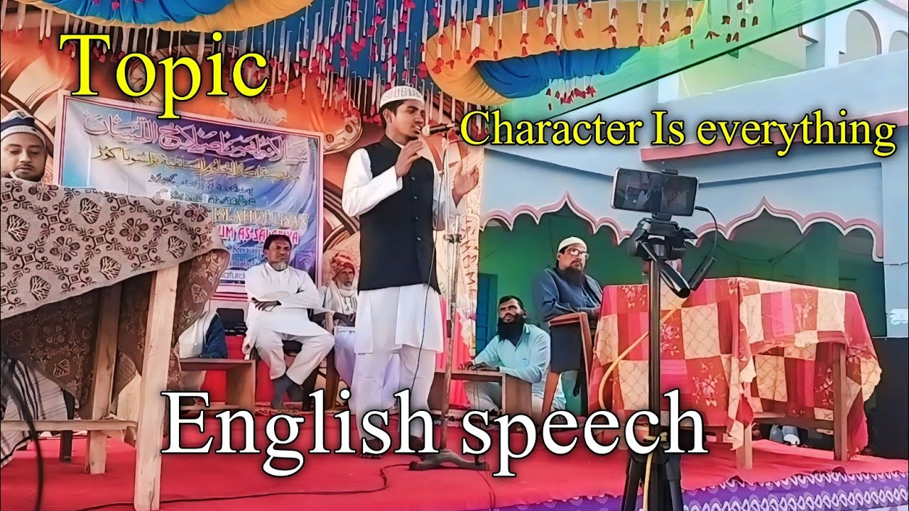 English Taqreer compition//Character Is everything - YouTube