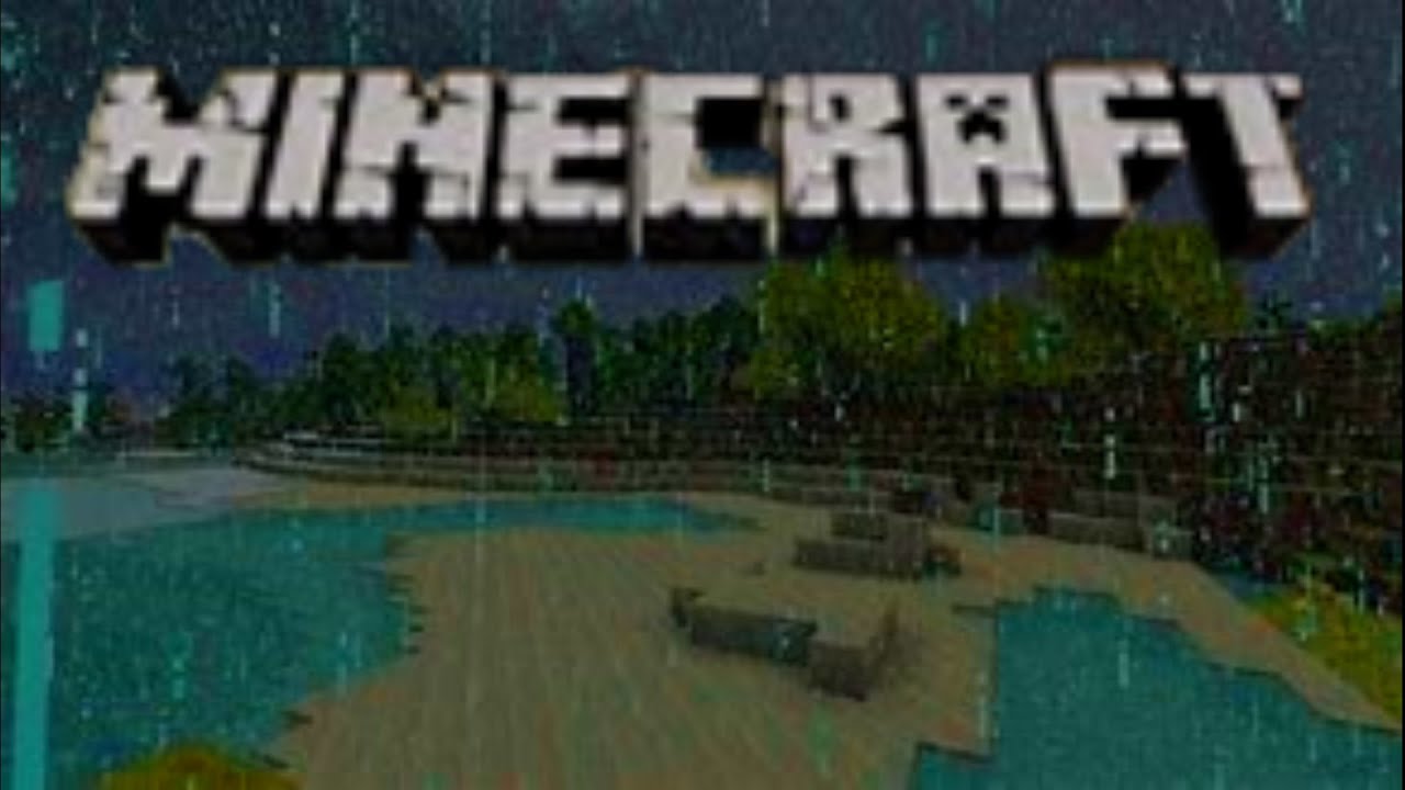 Calm Minecraft Music-10 Hours-Rain & Thunder Background-Dark Screen ...