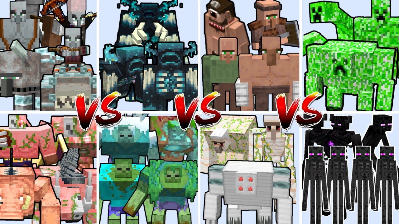 MUTANT MOB TEAMS TOURNAMENT | Minecraft Mob Battle - YouTube