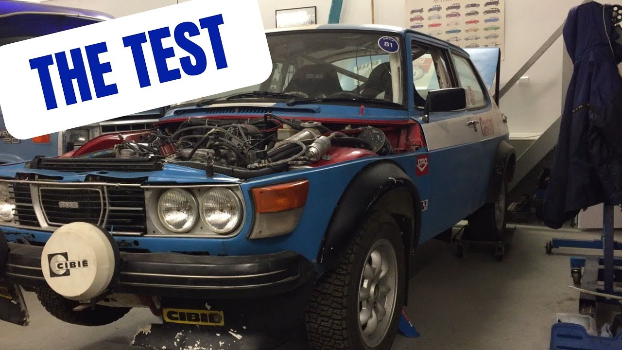 Saab 99 EMS - test start and gearbox test - YouTube