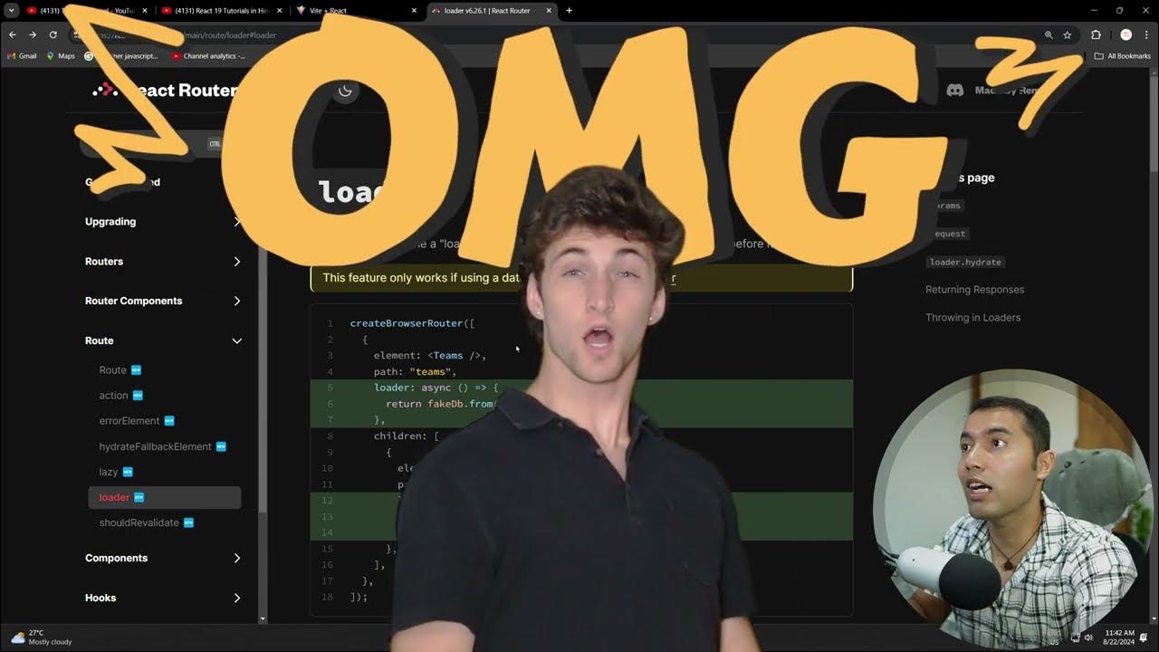 #82: Fetch API Data with React Router Loaders🔥 No useEffect Needed - YouTube
