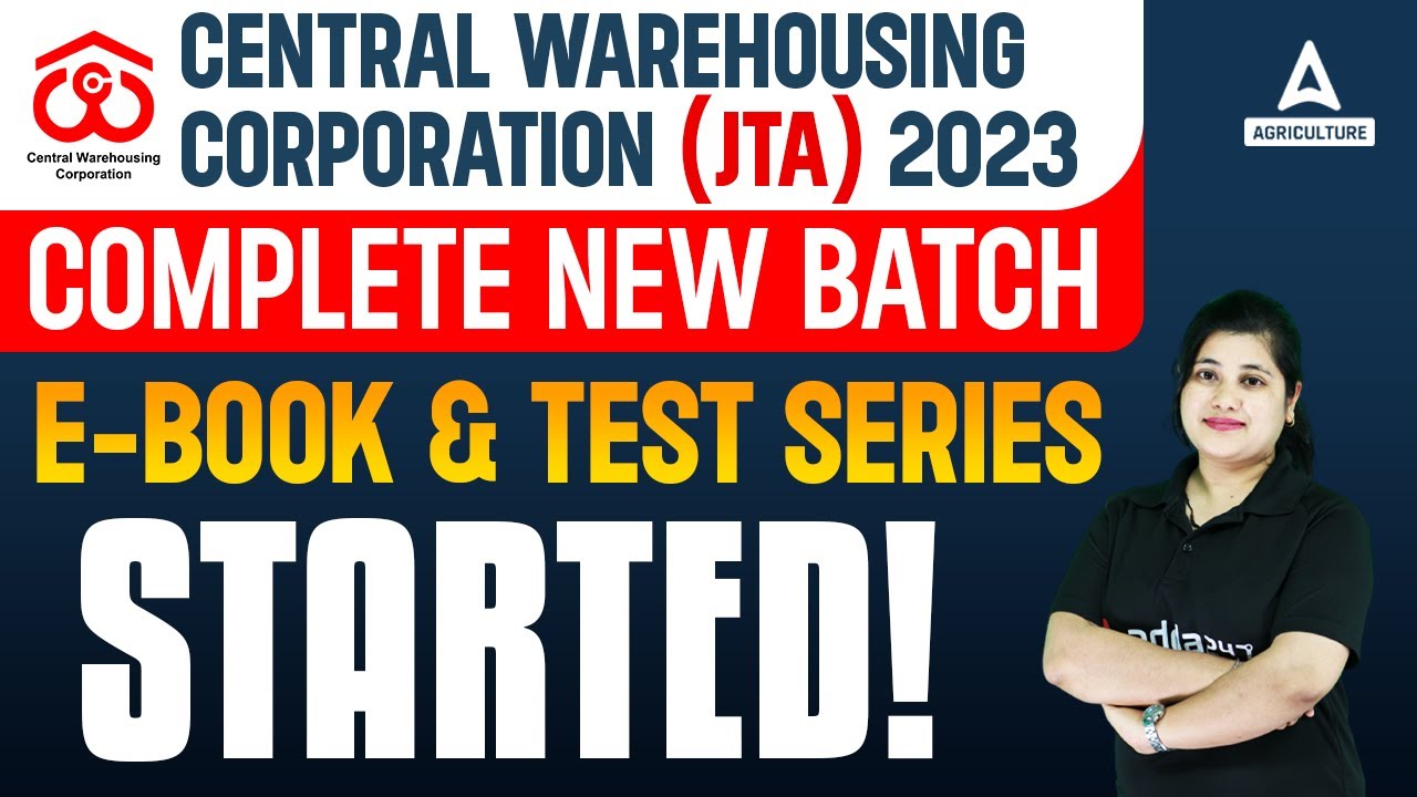 Central Warehousing Corporation (JTA) 2023 | Complete New Batch | By Heena Mam - YouTube