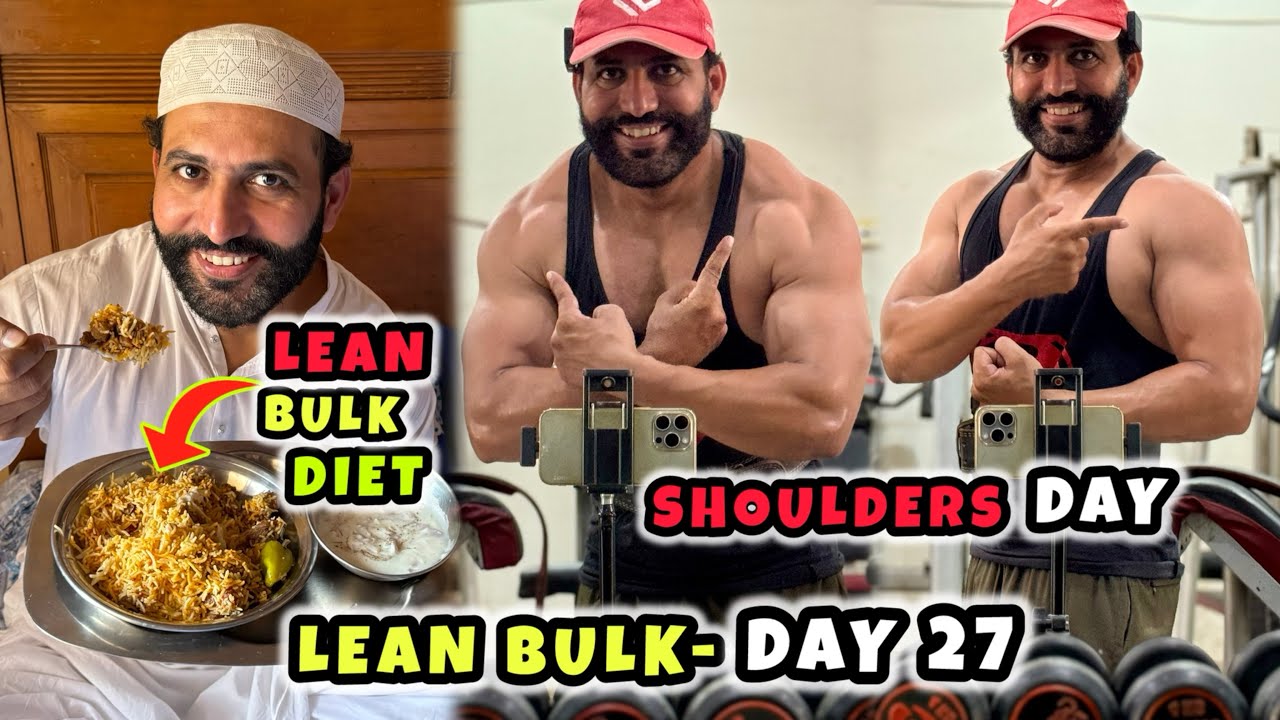 Natural Bodybuilding Lean Bulk Day 27 - Shoulders Day - Shoulder ...