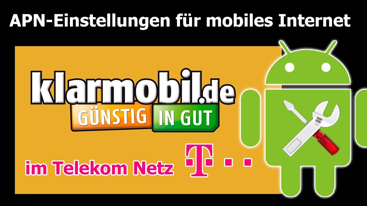 Klarmobil: APN-Einstellungen für mobiles Internet im Telekom Netz - YouTube