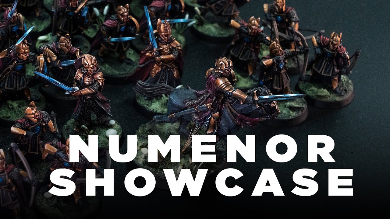 Chewie's Numenor NMM Army Showcase // miniature painter - YouTube