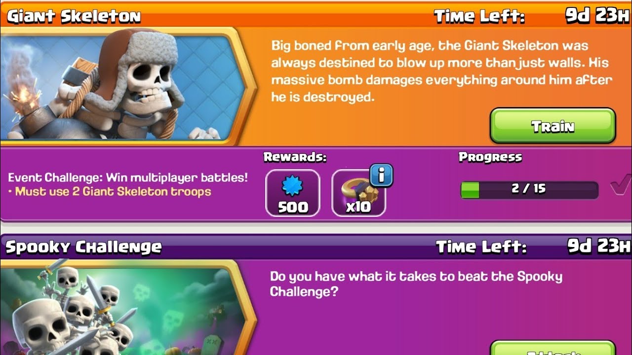 How to Complete Giant Skeleton Event in Clash of Clans - YouTube