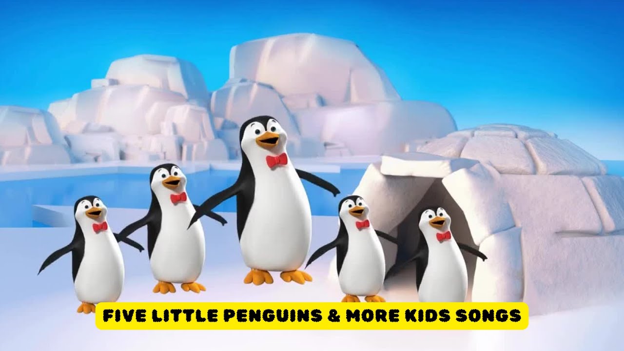 Five Little Penguins, Birthday Song, & Ice Cream Song | Nursery Rhymes ...