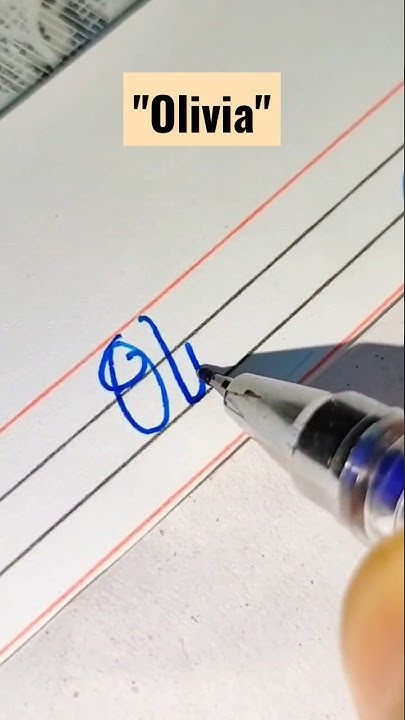 "Olivia" name in cursive handwriting #calligraphy #shorts #names # ...