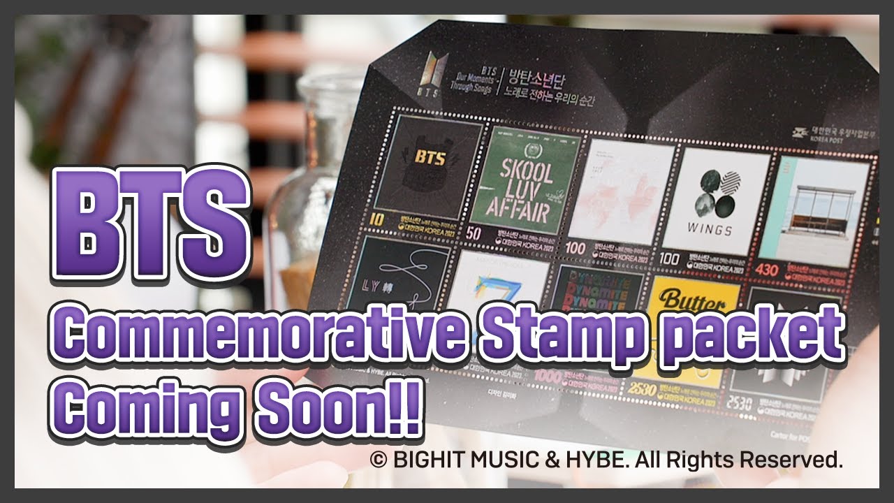 BTS Commemorative stamp packet Coming soon! - YouTube