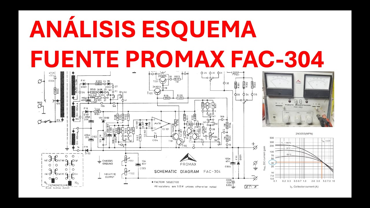 Análisis esquema fuente Promax FAC 304 ¿Cómo funciona una fuente de ...