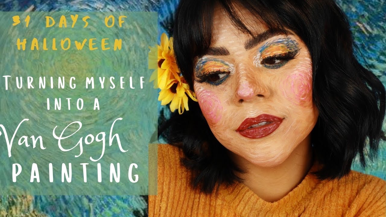31 DAYS OF HALLOWEEN | Van Gogh Painting / Art Inspired Makeup Look and ...