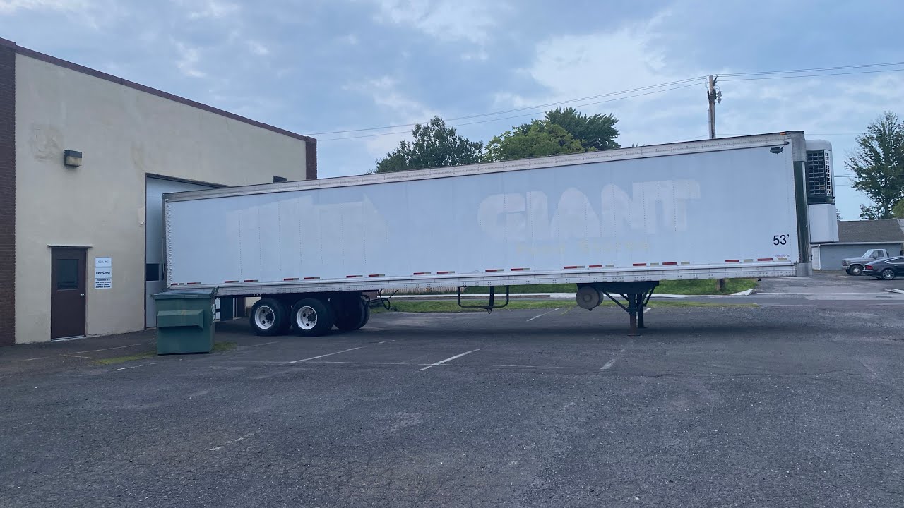 2003 Atlantic Utility Reefer Trailer Ex Giant Food Stores - YouTube