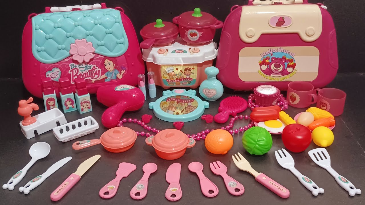 8 mins satisfying with unboxing disney toy story kitchen set |beauty ...