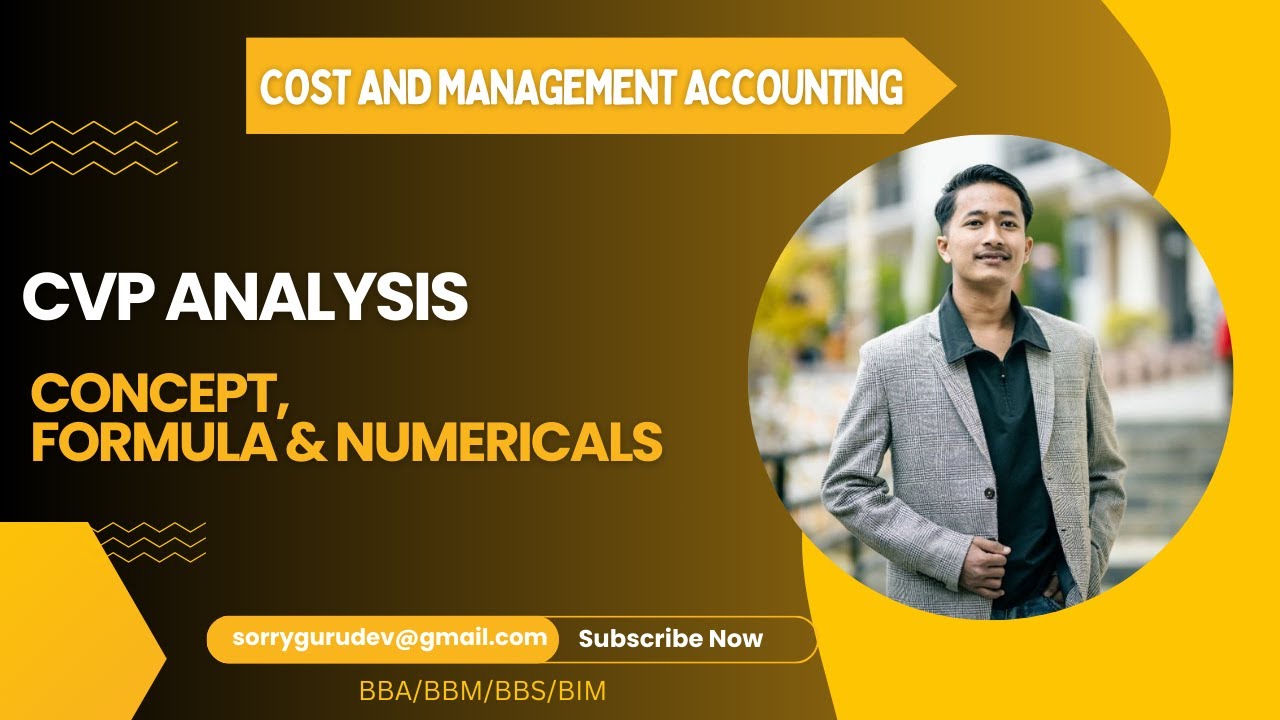 CVP Analysis | Concept, Formula & IMP Numerical | Cost and Management ...