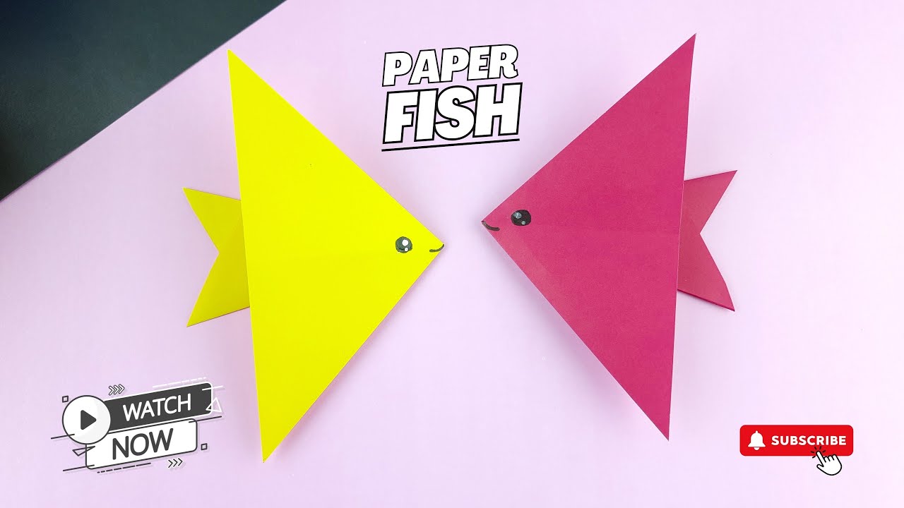How to Make a Paper Fish || Origami Fish Tutorial - YouTube