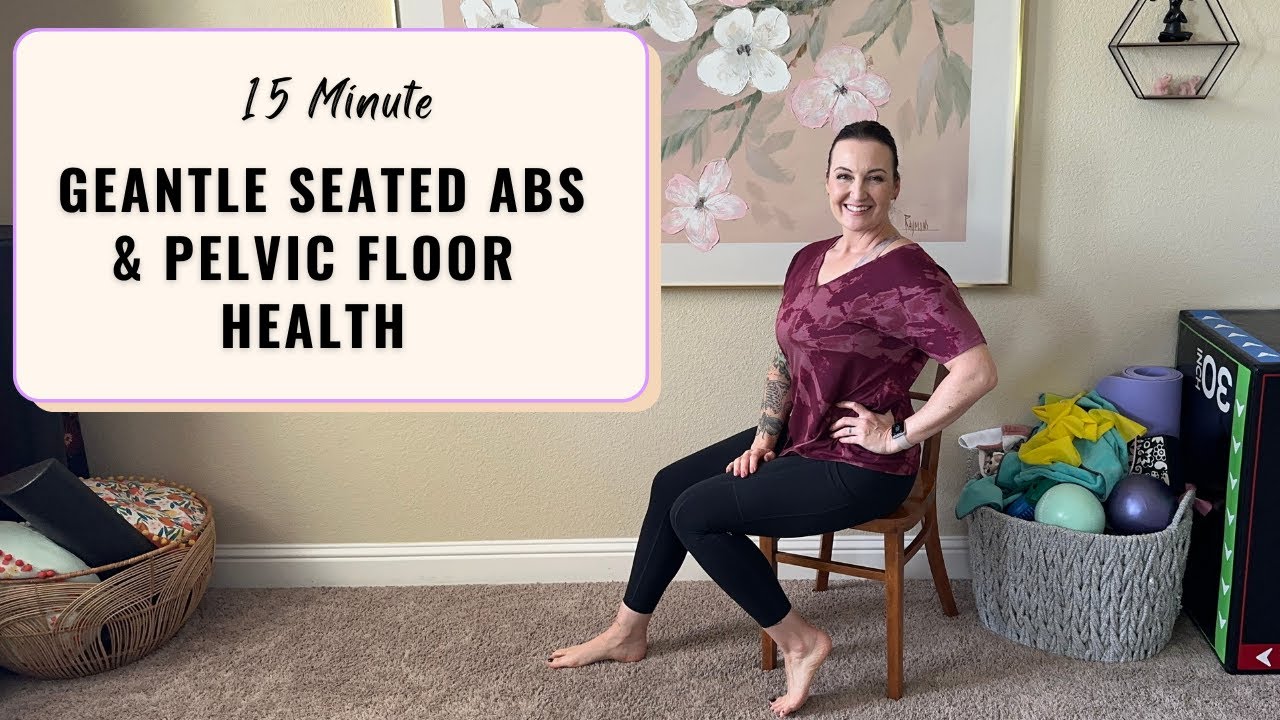 15-MIN SEATED ABS & CORE WORKOUT: Gentle Chair Core Strengthening, Low ...