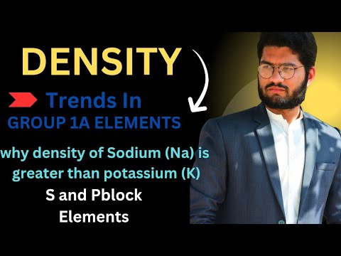 Density Of Group 1A Elements|Trends|Exceptional case|Why Na density is ...