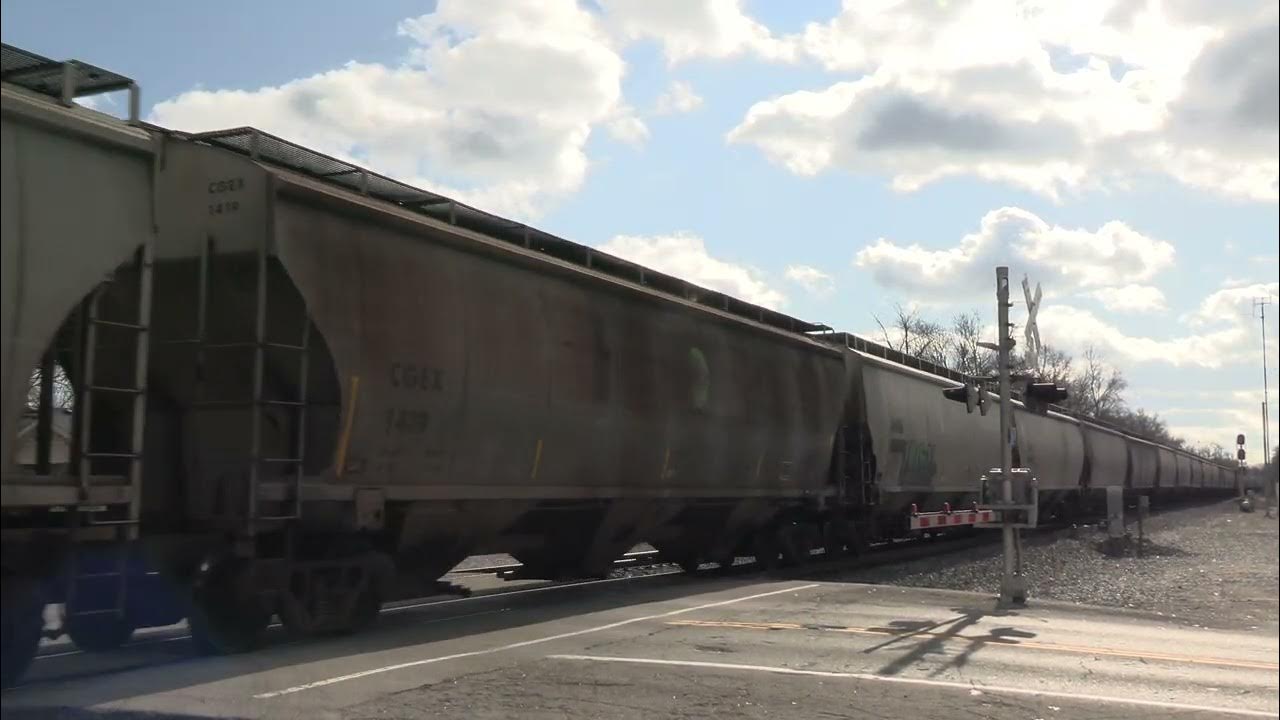 NORFOLK SOUTHERN GE AC44C6M Northbound Grain Train - YouTube