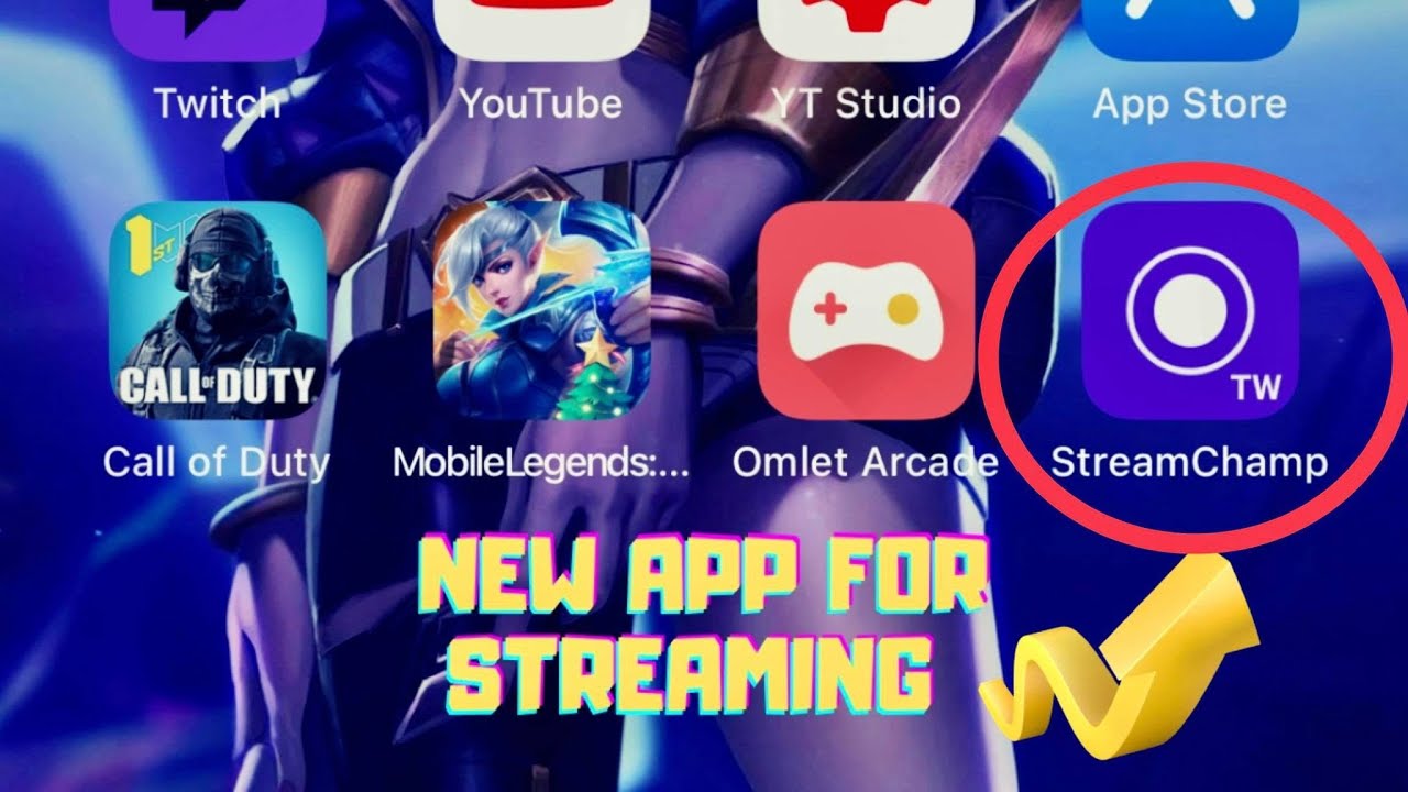 StreamChamp app for streaming ios | #mobilelegendsbangbang - YouTube