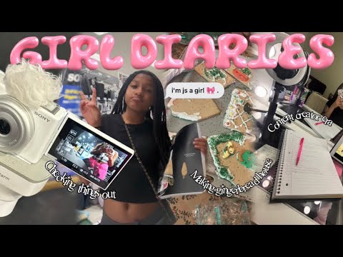 GIRL DIARIES 002 🎀★ checking things out, making ginger bread houses, hanging with friends, ect ...