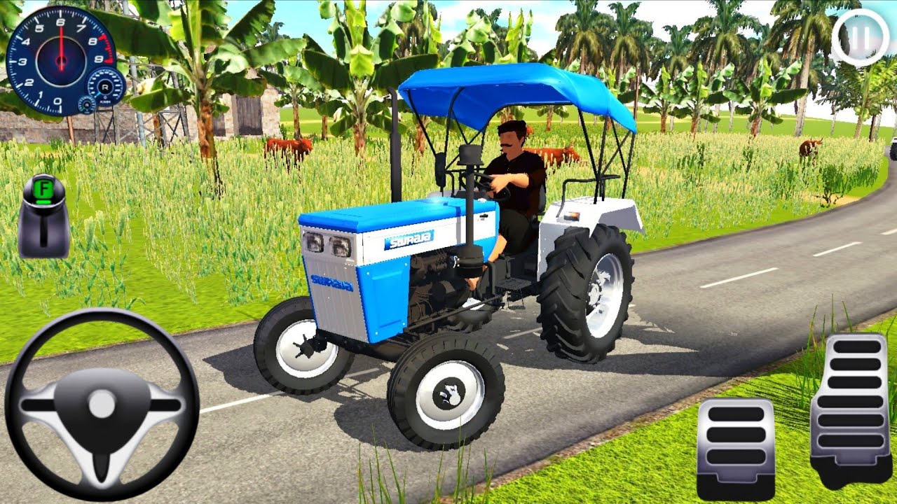 Tractor Games 2025 | Swaraaj 4x4 Tractor Realistic Offroad Driving ...