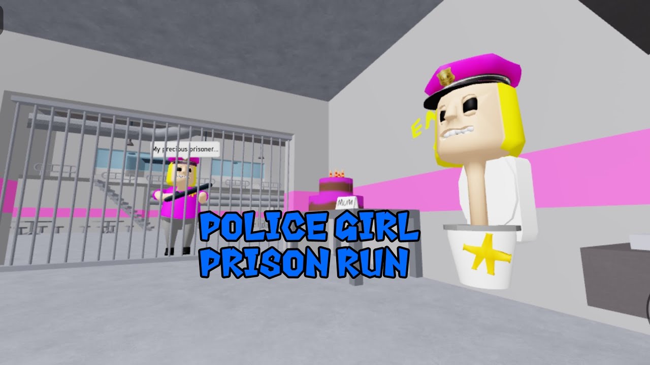 Roblox police girl prison run (first try speed run) - YouTube