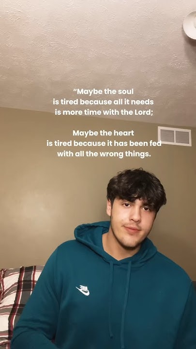 The things of this world won’t fill the void in your heart. Only Jesus ...