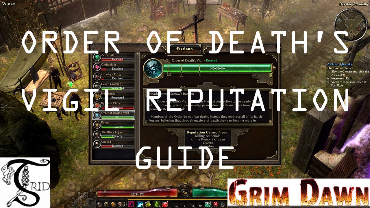 [Archive] Grim Dawn - Order of Death's Vigil Reputation Guide - YouTube