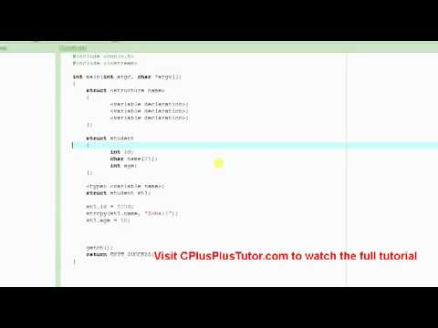 C Programming Tutorial #20 - Structures - Part 2 [HD]x - YouTube