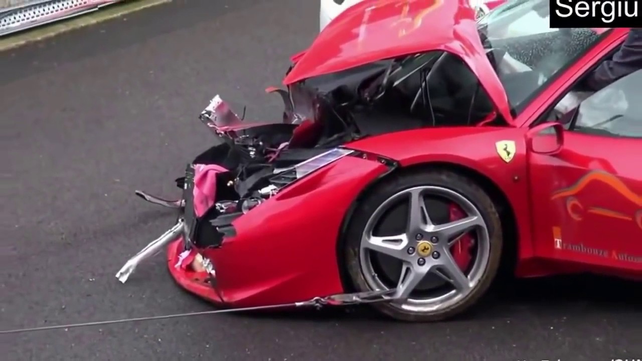 Ferrari Crash Compilation 2015 HD - YouTube