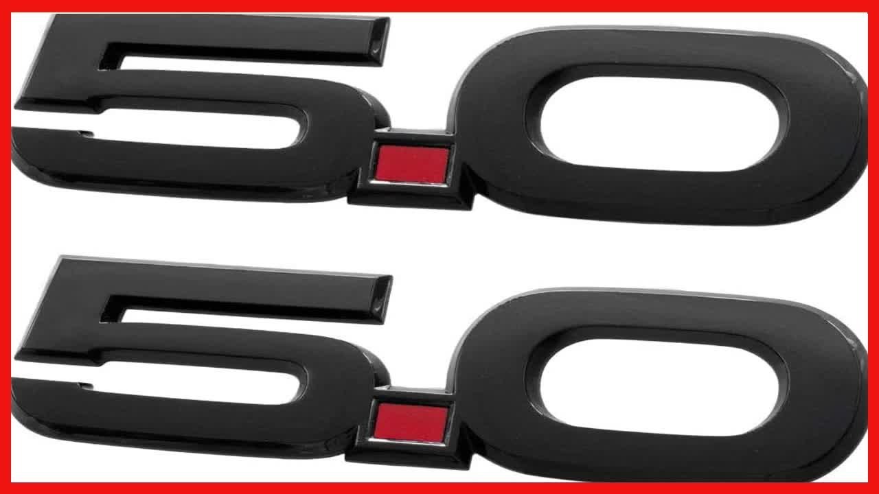 Ford M1447M50AB 2015-2020 Mustang GT 5.0 Fender Emblems Black - YouTube