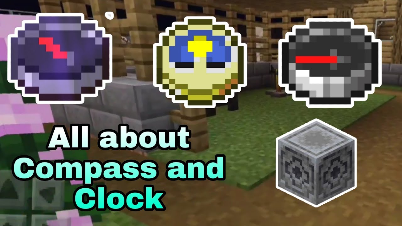 How to make and use Compass and Clock in Minecraft In Hindi 2022 - YouTube