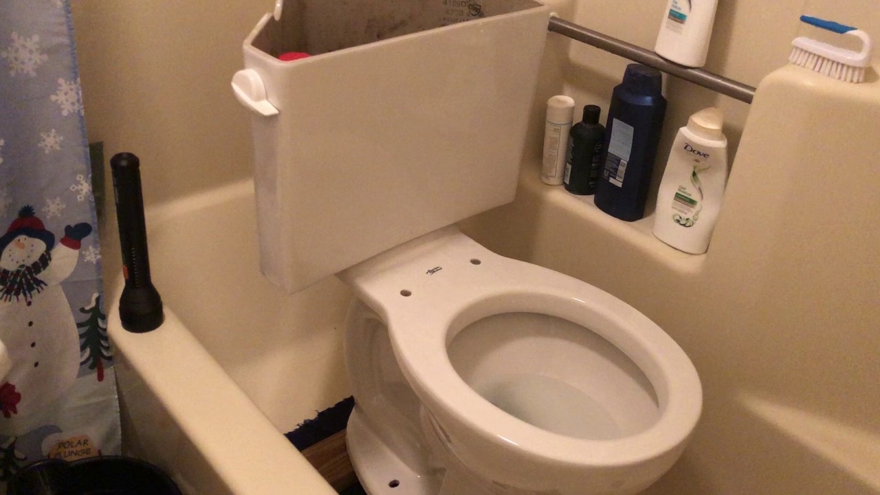 114. New American Standard Cadet PRO Triangle tank toilet!!!! - YouTube