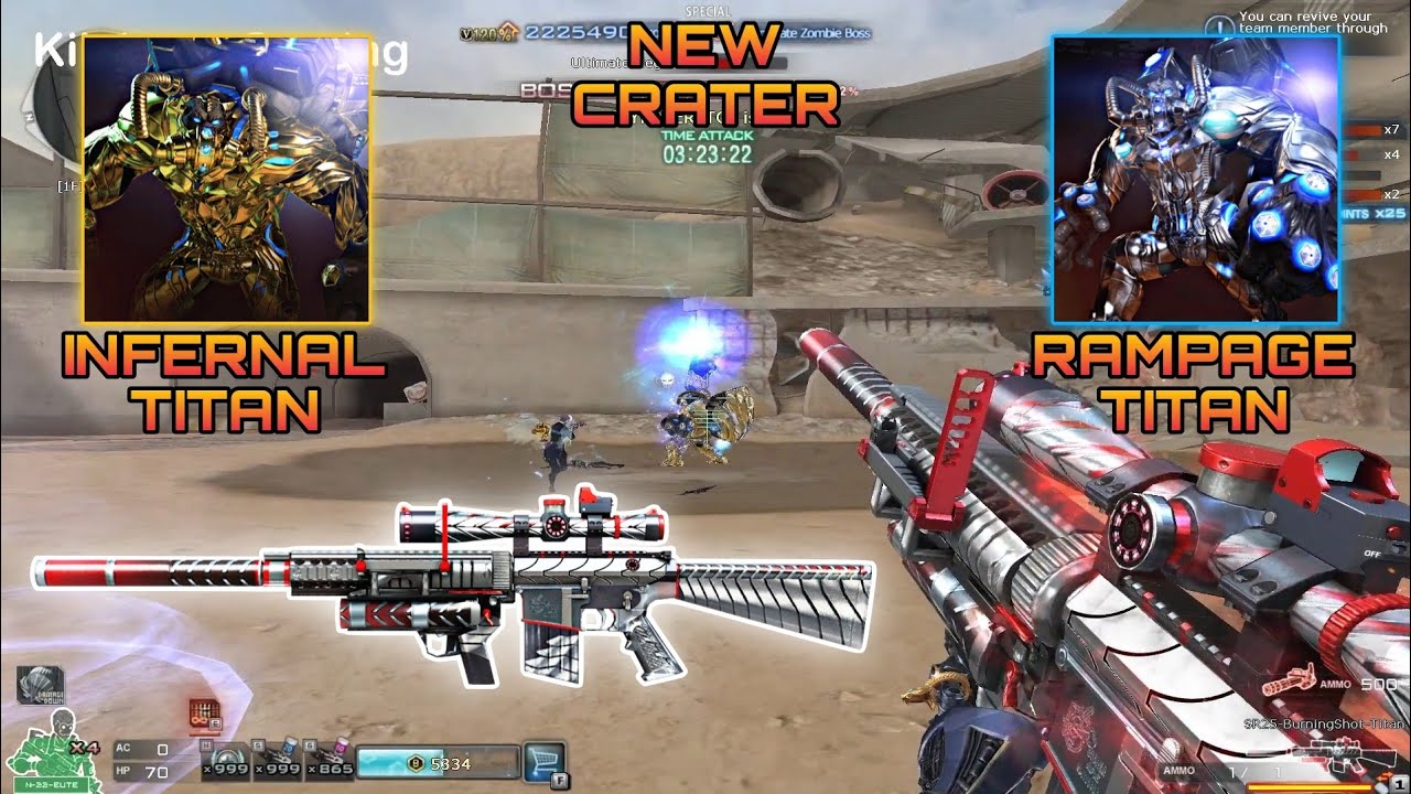 SR-25 Burning Shot-Titan | New Crater (HARD) Gameplay | Crossfire ...