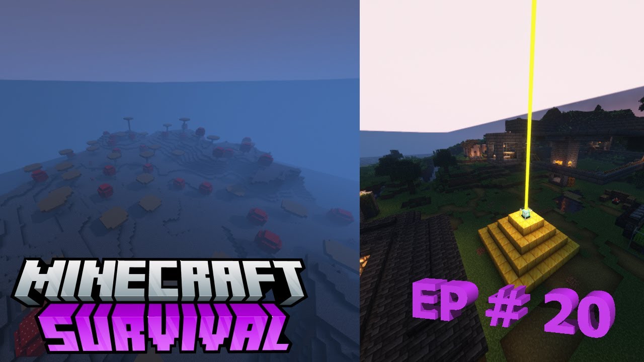 I FOUND MUSHROOM BIOME AND BUILT FULLY MAXED-OUT GOLD BEACON IN ...