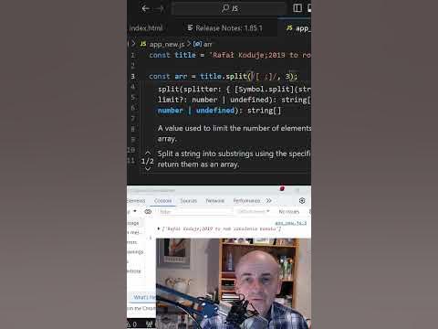 JS - split() i regex - YouTube
